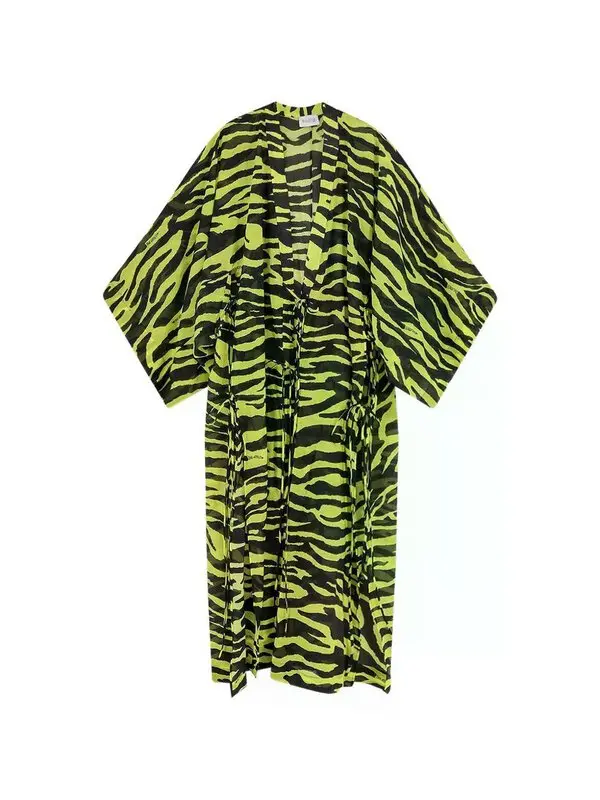 Attico Zebra-pattern Beach Cover-up