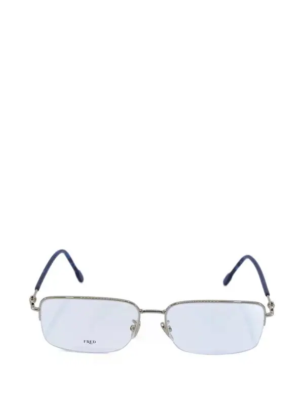 FRED Rectangle Frame Eyeglasses - Silver