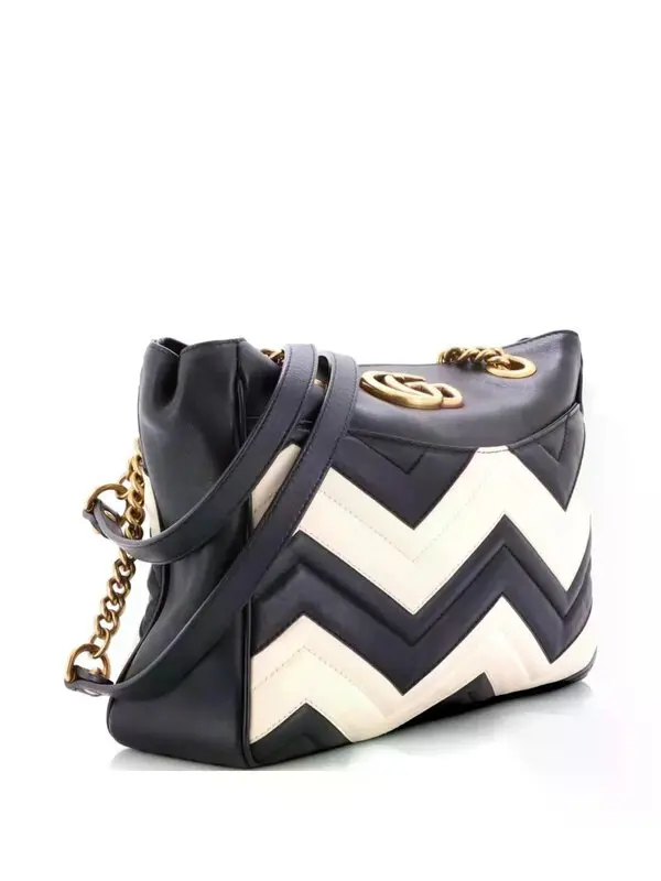 Gucci Gg Marmont Matelassé Leather Chain Shoulder Bag