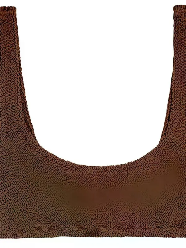 MC2 SAINT BARTH Naima Elise Crinkle-effect Bikini Top