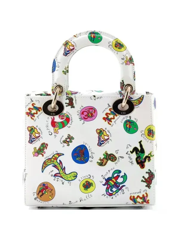 Dior Lady Bag, Printed Leather, Small Satchel - Multicolour