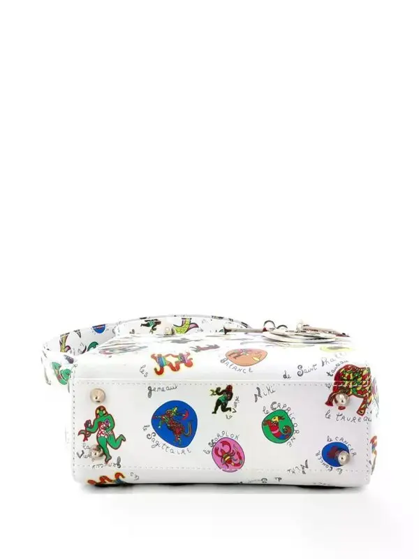 Dior Lady Bag Printed Leather Small Satchel - Multicolour
