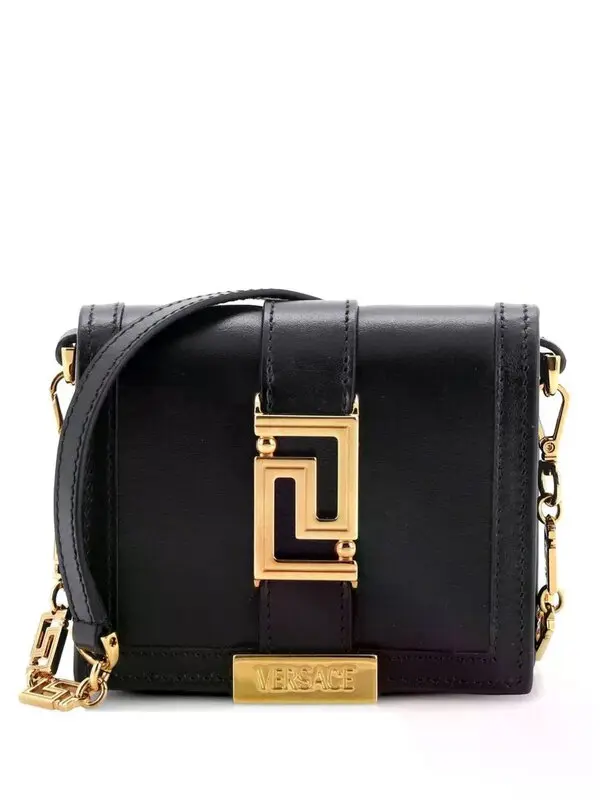 Versace Greca Goddess Wallet On Chain Leather Mini Crossbody Bag