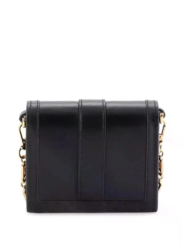 Versace Greca Goddess Wallet On Chain Leather Mini Crossbody Bag