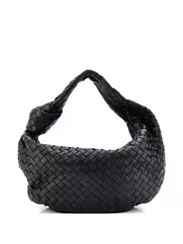 Bottega Veneta Jodie Intrecciato Nappa Medium Hobo Bag - Black
