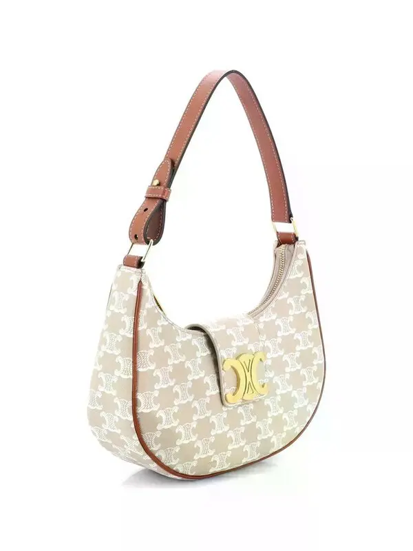 Celine Ava Triomphe Bag In Coated Canvas