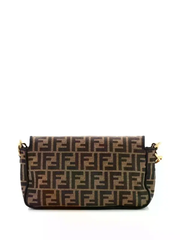 Fendi Baguette Nm Bag Zucca Canvas Shoulder Bag