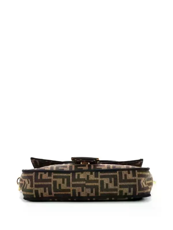 Fendi Baguette Nm Bag Zucca Canvas Shoulder Bag