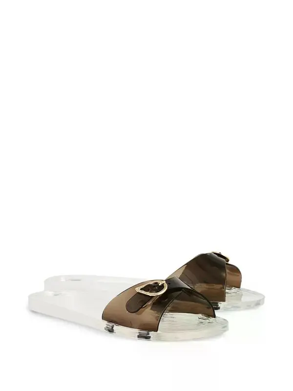 ANCIENT GREEK SANDALS Filia Jelly Buckle Slides - White