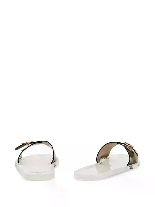 ANCIENT GREEK SANDALS Filia Jelly Buckle Slides - White