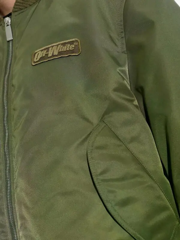 Off-White Logo-patch Bomber Jacket
