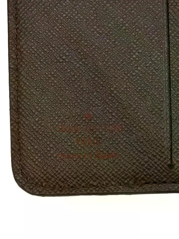 LOUIS VUITTON 2009 Damier Ebene Compact Zip Wallet Small Wallets