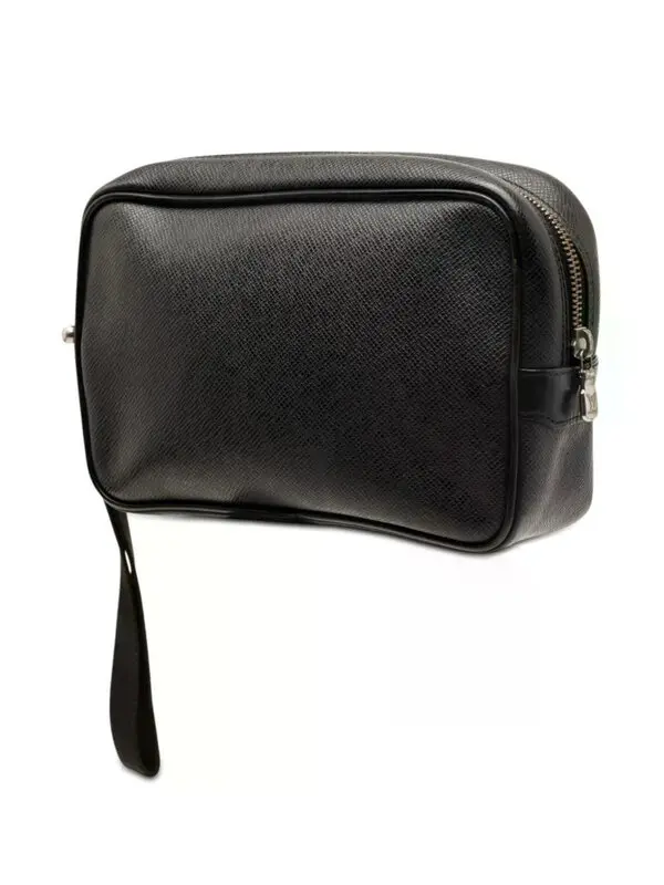 LOUIS VUITTON 2003 Taiga Kaluga Pochette Clutch Bag