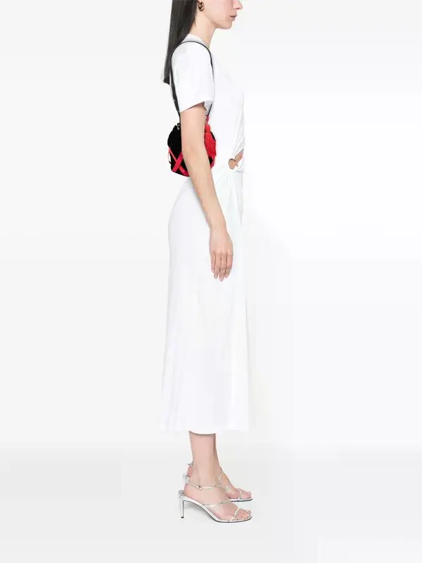 Saint Laurent Velvet Tassel Drawstring Bucket Bag