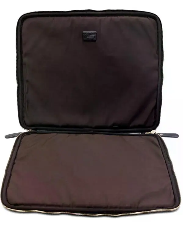 Gucci Embossed Leather Laptop Case Clutch Bag