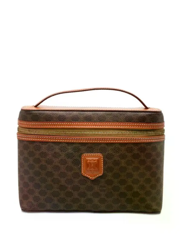 Celine Macadam Coated Canvas Vanity Bag