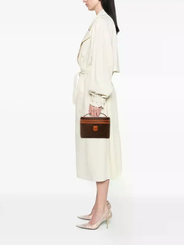 Celine Macadam Coated Canvas Vanity Bag