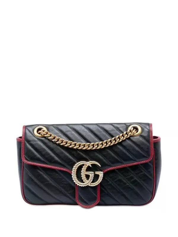 Gucci Gg Marmont Shoulder Bag - Black
