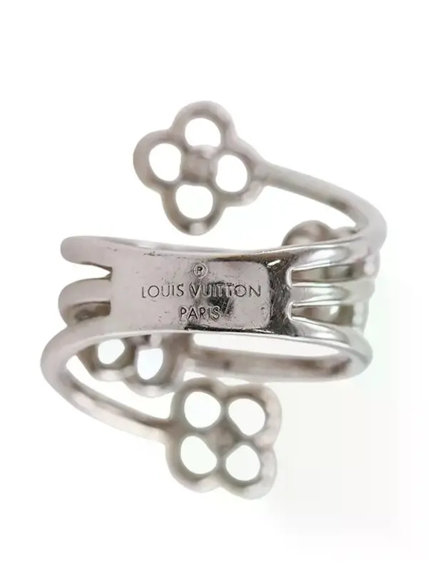 LOUIS VUITTON Brass Flower Full Ring