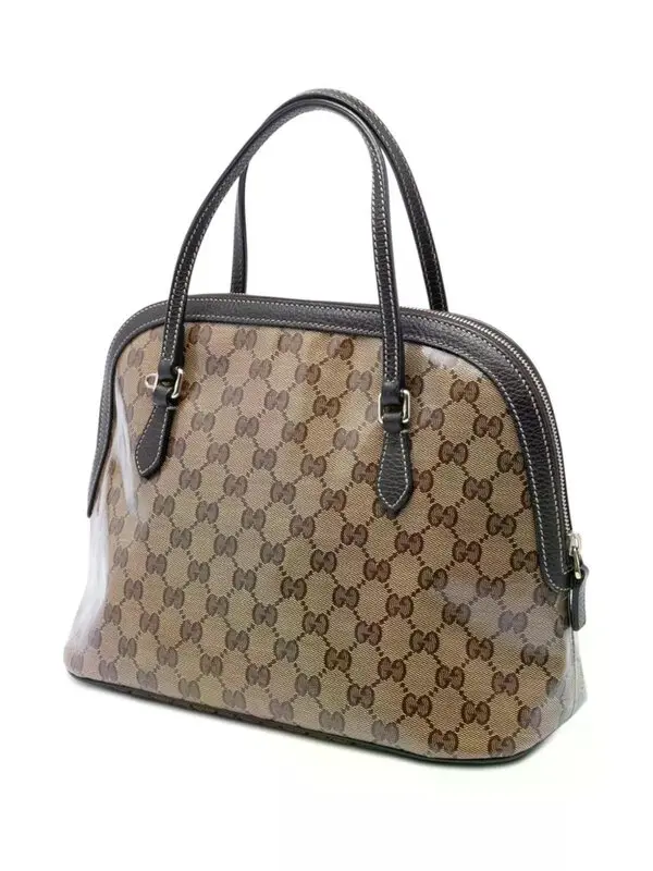 Gucci Gg Crystal Dome Satchel - Brown