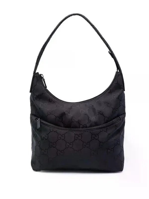 Gucci Gg Nylon Shoulder Bag - Black