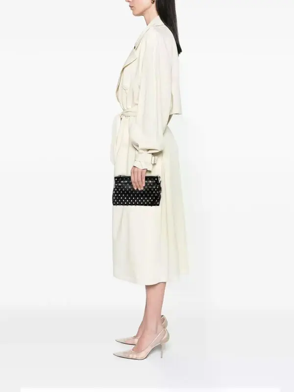 Prada Studded Leather Clutch Bag