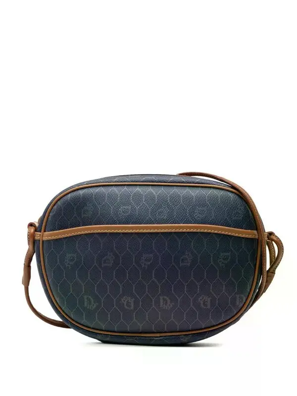 Dior Honeycomb Coated Canvas Crossbody Bag - Blue