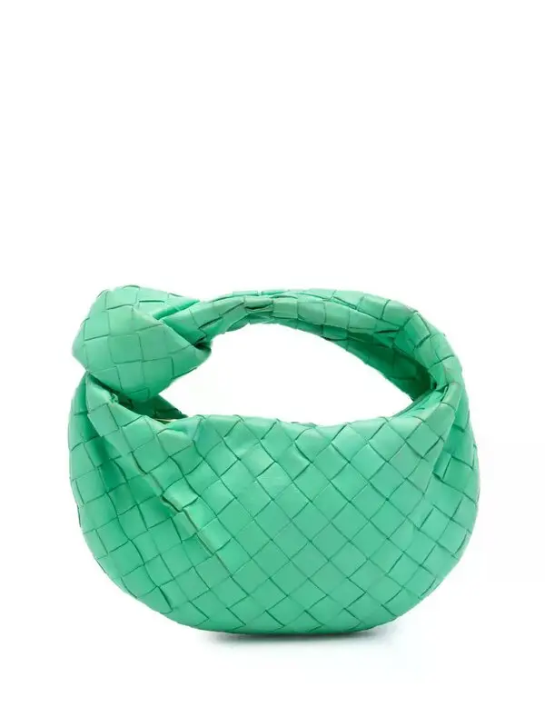 Bottega Veneta Mini Nappa Intrecciato Jodie Hobo Bag - Green