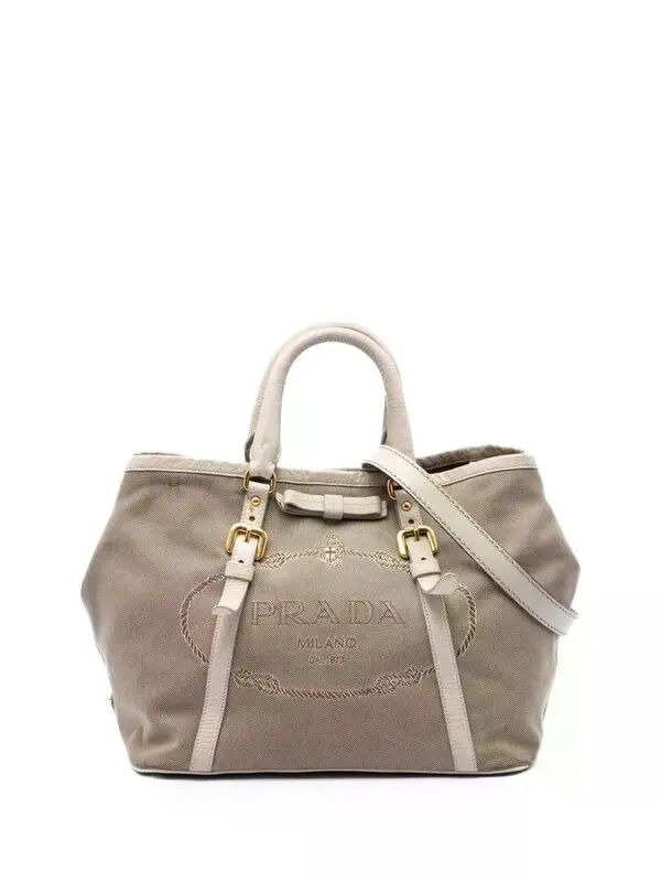 Prada Canapa Logo Satchel