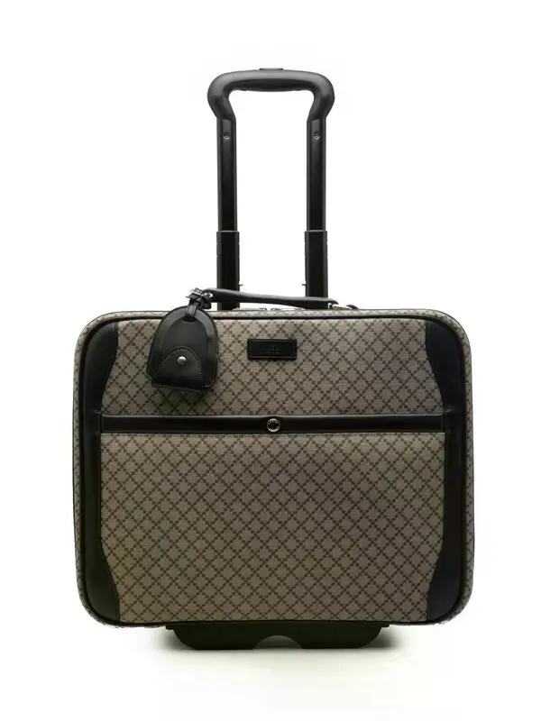 Gucci Diamante Coated Canvas Carry-on Trolley Bag - Black