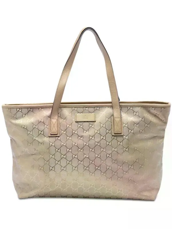 Gucci Gg Imprimé Tote Bag - Gold