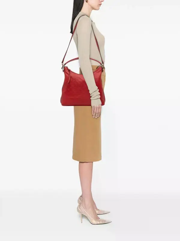Gucci Embossed Leather Hobo Satchel