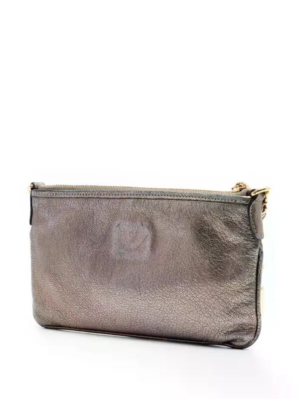 Loewe Metallic Leather Anagram Crossbody Bag