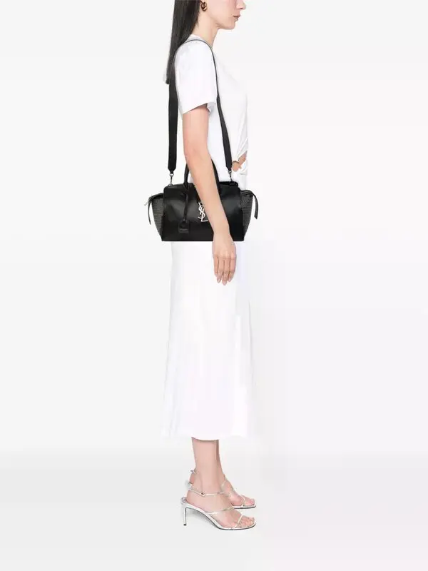 Saint Laurent Monogram Downtown Cabas Satchel - Black