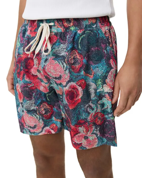 LES DEUX Bouquet Allover Print Swim Shorts