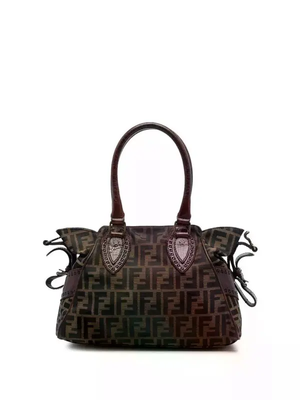 Fendi Zucca Canvas Etniko Handbag - Brown