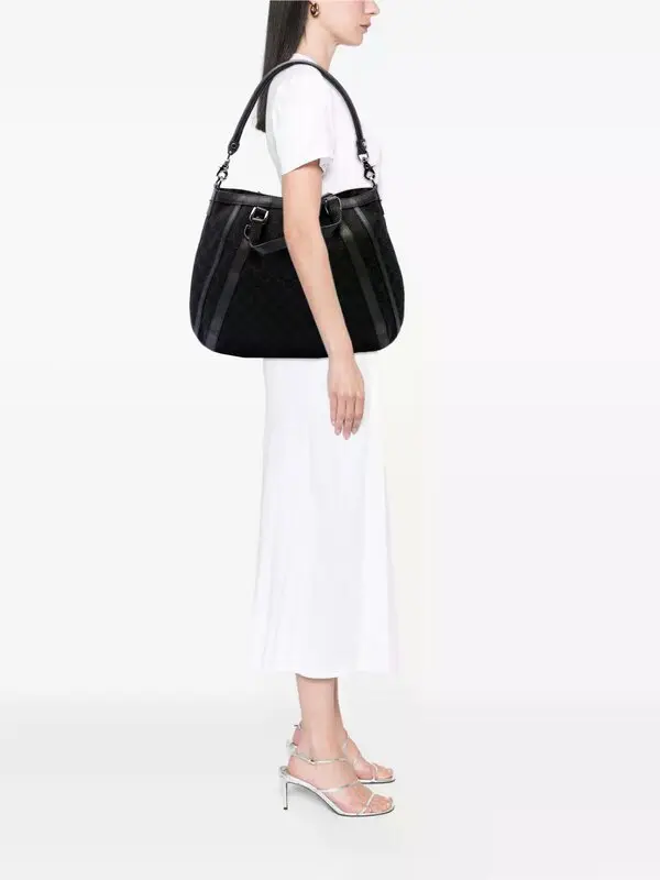 Gucci Gg Denim Abbey D Ring Satchel