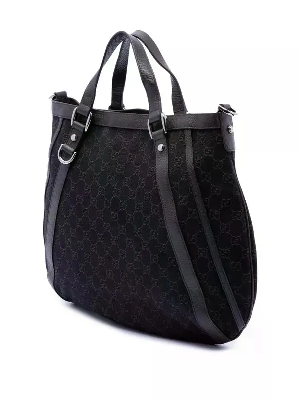 Gucci Gg Denim Abbey D Ring Satchel