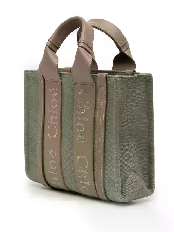 Chloé Small Canvas Woody Tote Satchel