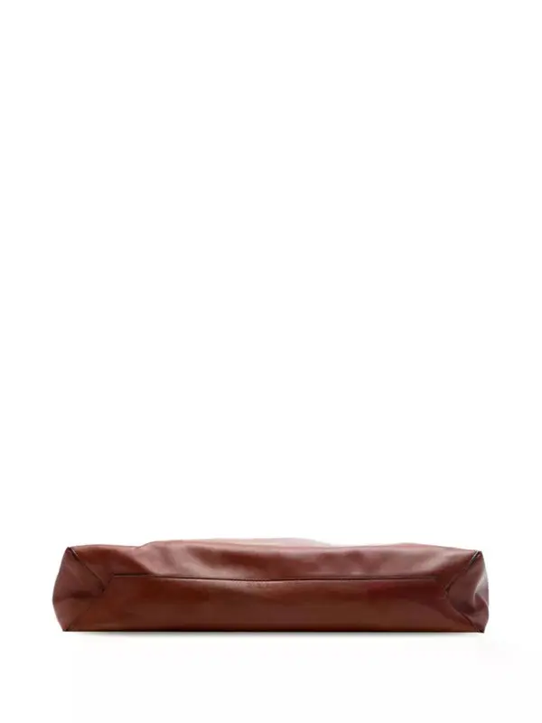 Celine Leather Tall Clasp Cabas Tote Bag