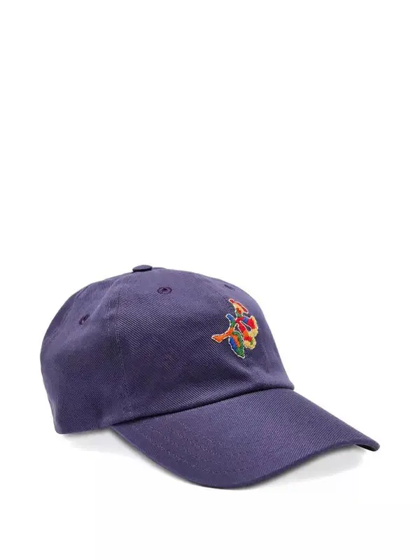 DRAKE'S Embroidered Cotton Baseball Cap - Purple