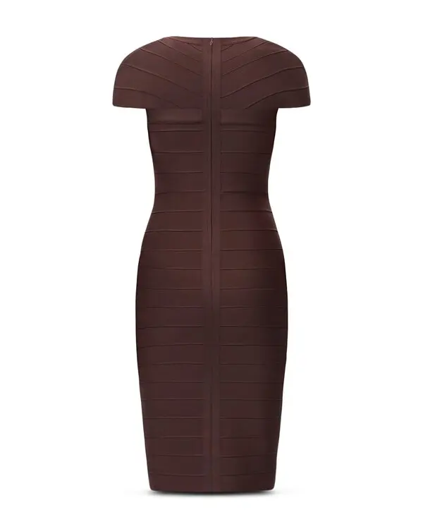 Herve Leger The Premiere Dress - Walnut