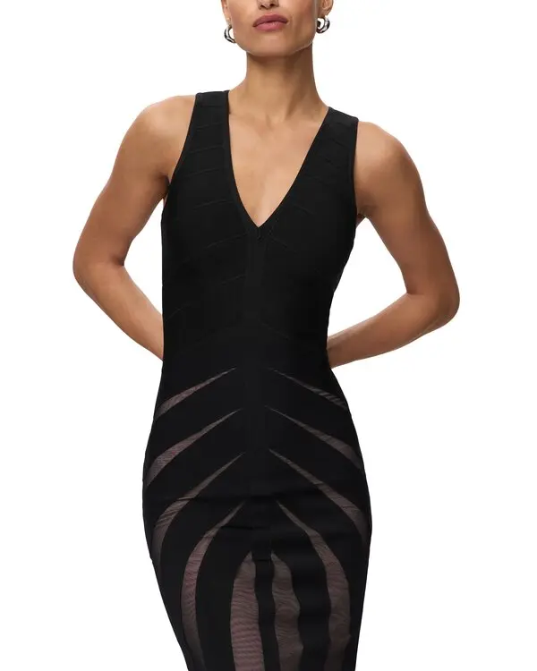Herve Leger Valia Mermaid Gown