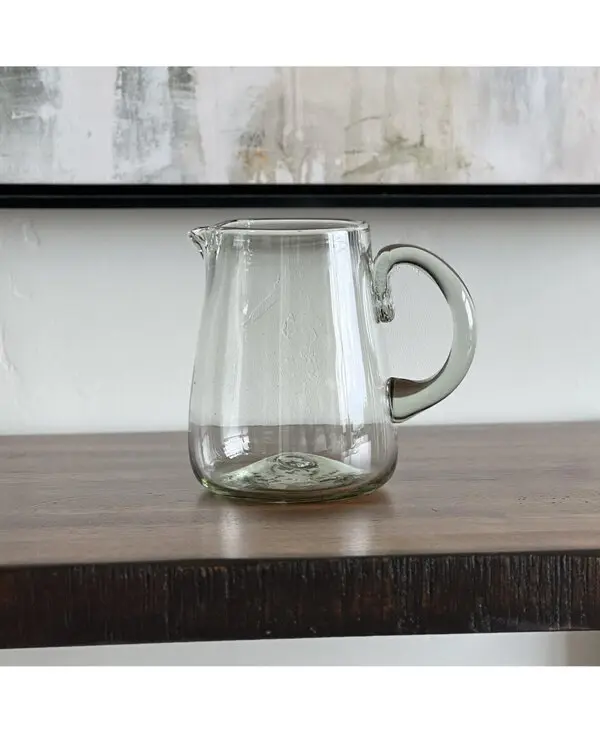 VERVE CULTURE Handblown Glass Pitcher - Clear