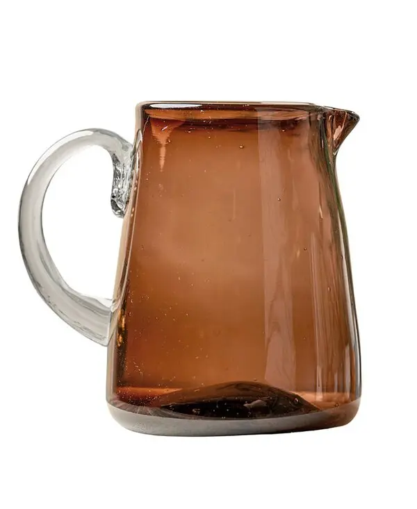 VERVE CULTURE Handblown Glass Pitcher - Tamarind