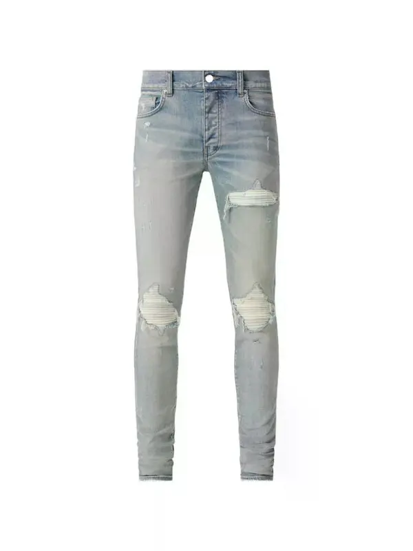 Amiri Mx1 Ultrasuede Skinny Jeans - Blue