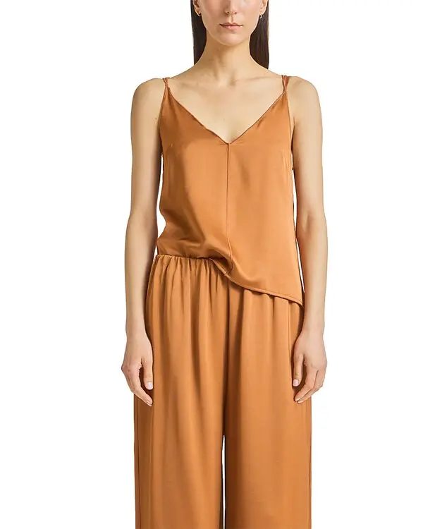 SAINT ART Keira V Neck Tank Top - Pecan