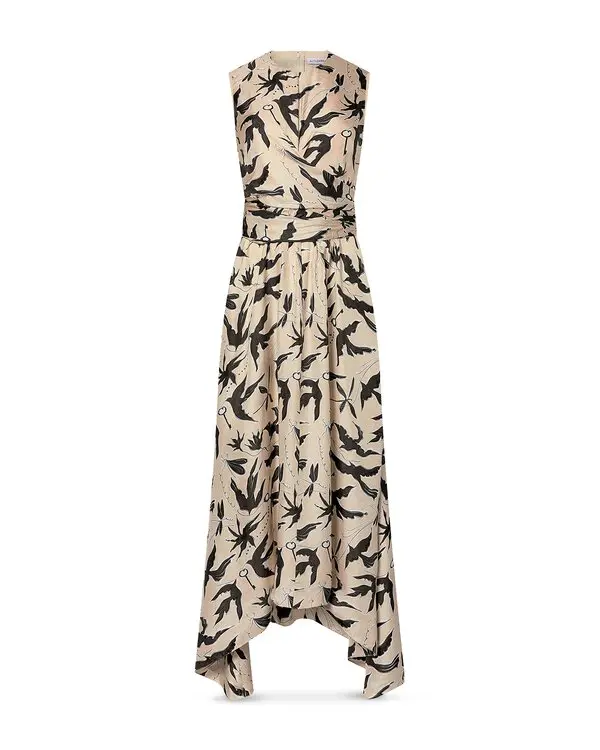 Altuzarra Penny Printed Maxi Dress - Tapioca Bird