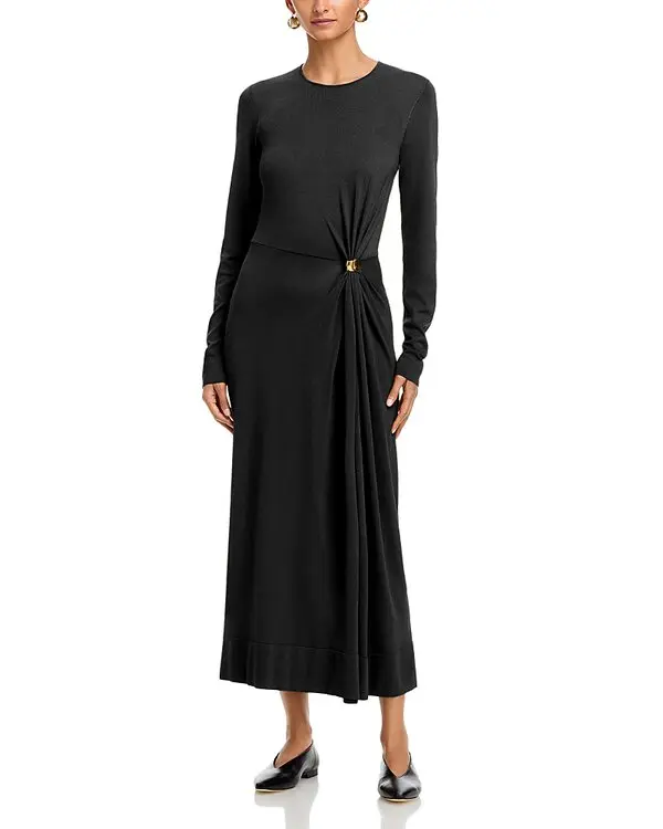 Altuzarra Tingley Dress With Gold-tone Hardware - Black