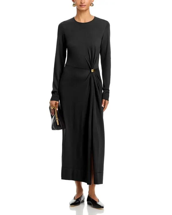 Altuzarra Tingley Dress With Gold-tone Hardware - Black